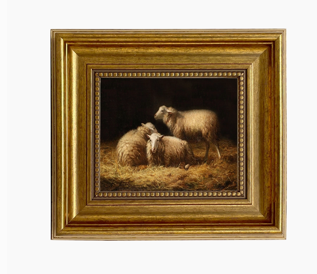 Sheep in the Hay Print — New England Fine Living